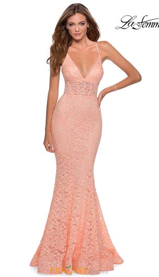 Peach Prom Dresses & Peach Color Homecoming Dresses