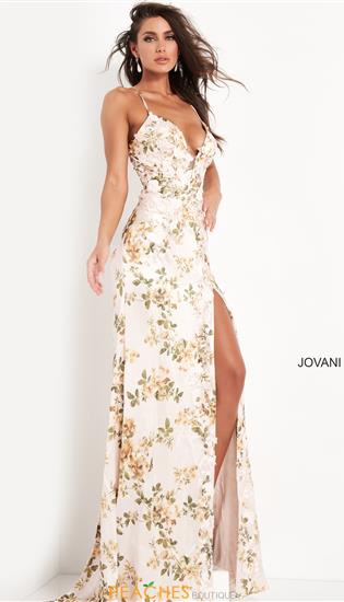 Patterned Floral Prom Dresses & Print Homecoming Dresses