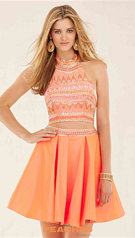 Two Piece Prom Dresses| Peaches Boutique